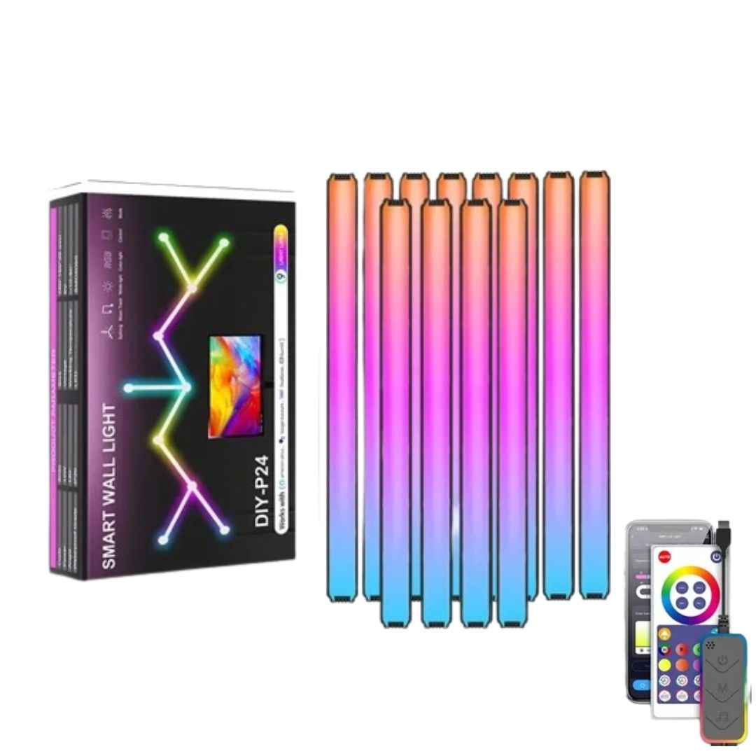 Lineas Barras Gamer Pared Inteligentes Rgb Wifi 12 Und Tuya smart game ...