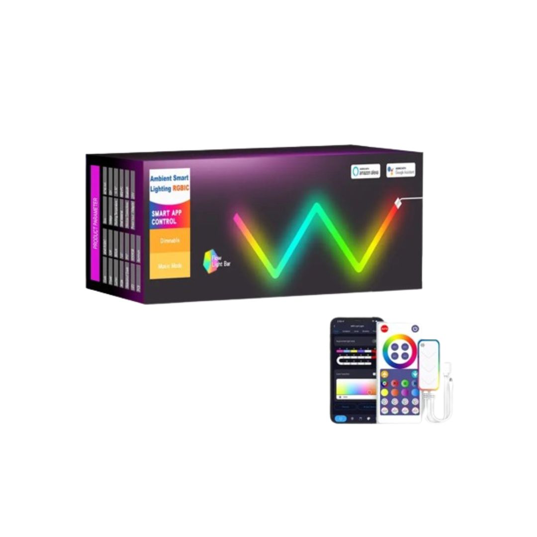Líneas Barras Luz Led Rgb 6 Und Pared Set Gamer Wifi Alexa ...